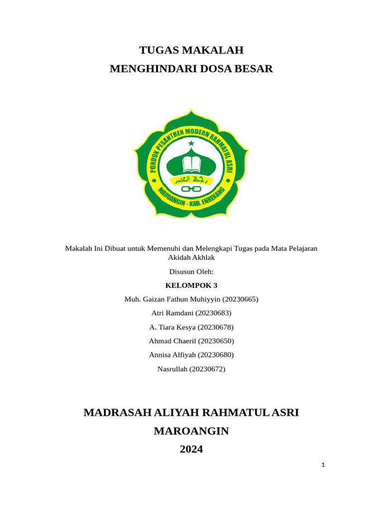 Makalah Akidah | PDF