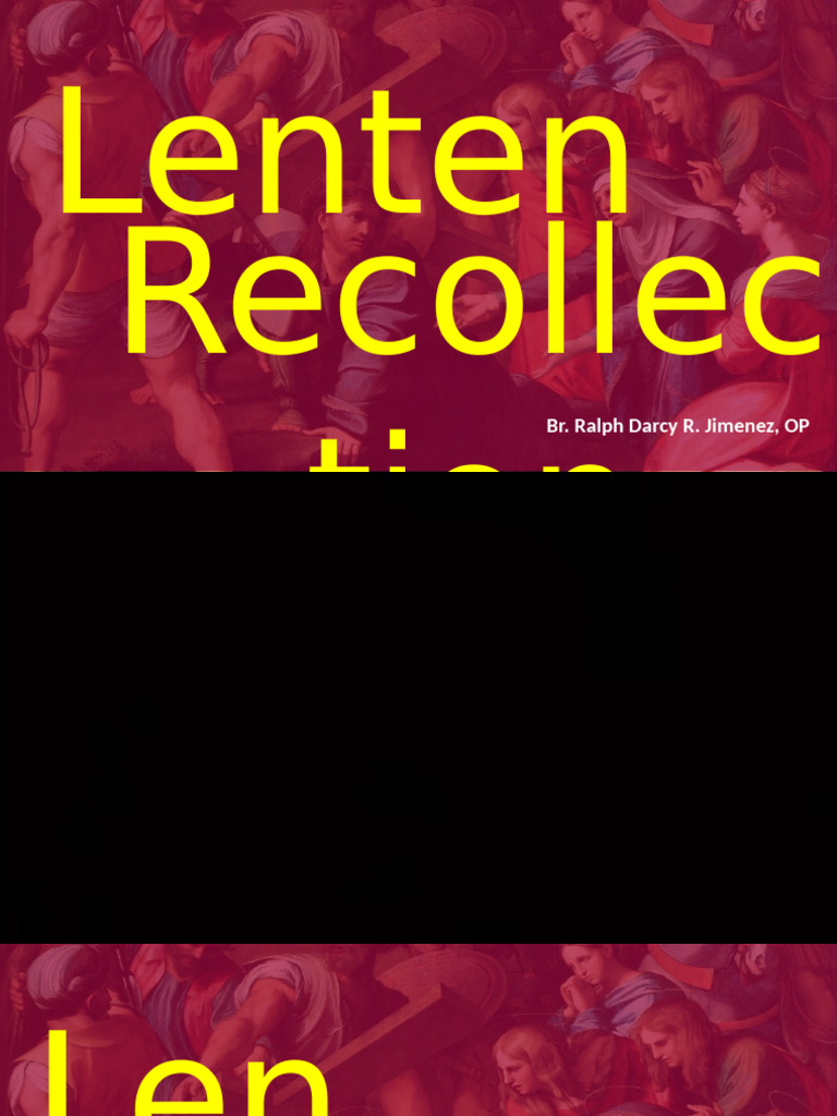 Lenten Recollection | PDF