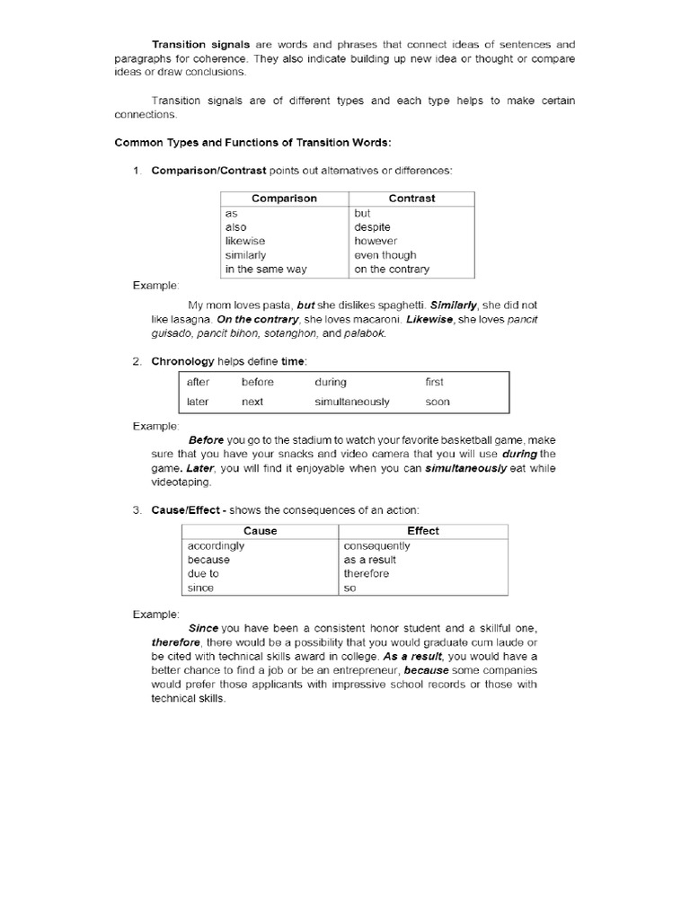 Transition Signals | PDF