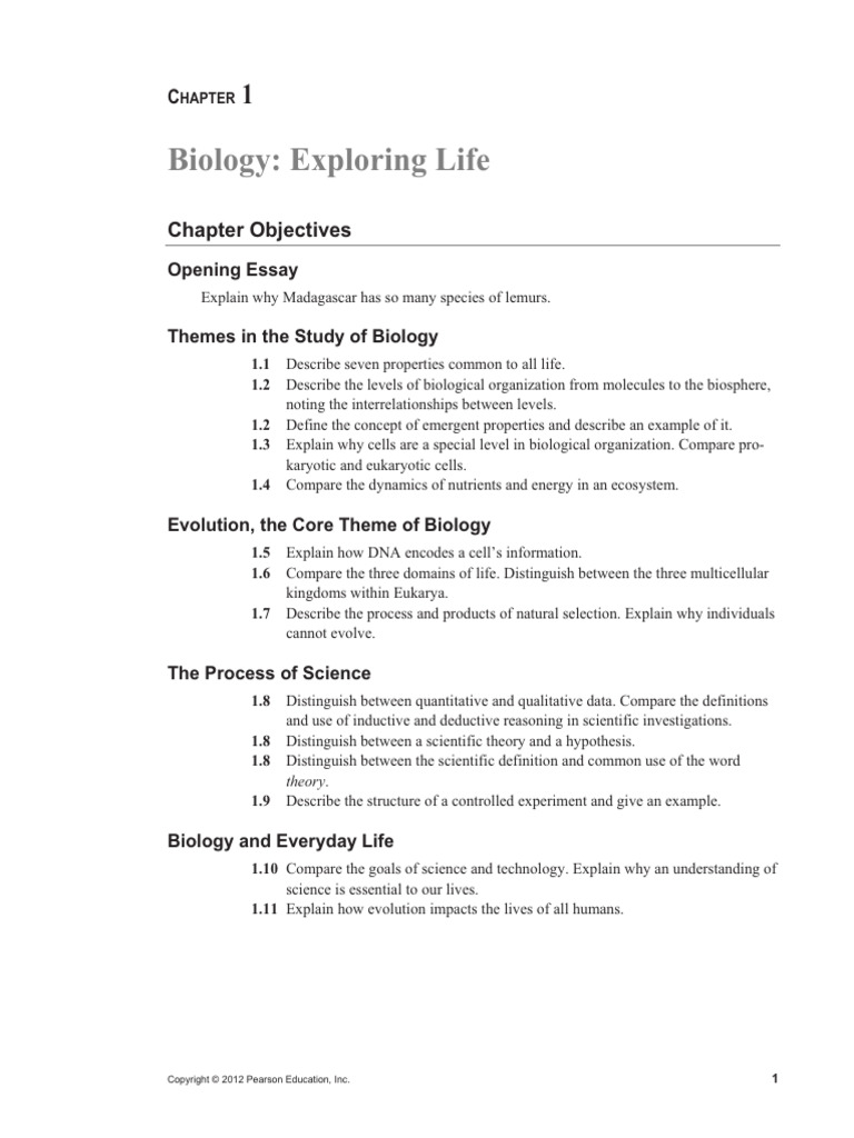 Campbell Study Guide CH 1 | PDF