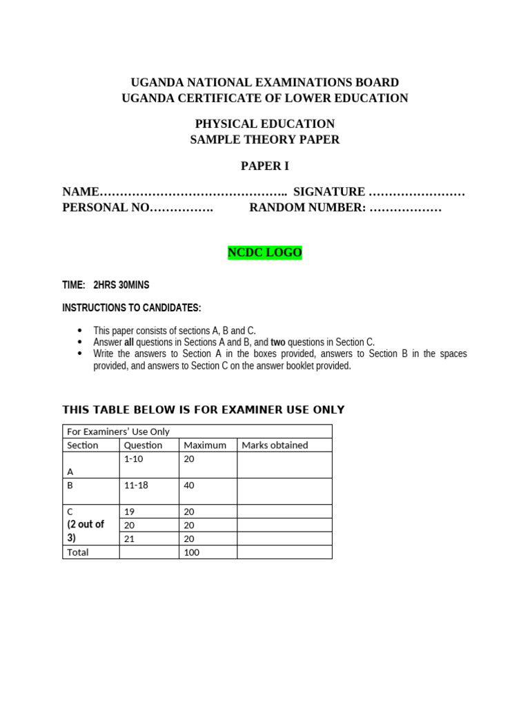 PE Sample Exam Jude 1 | PDF
