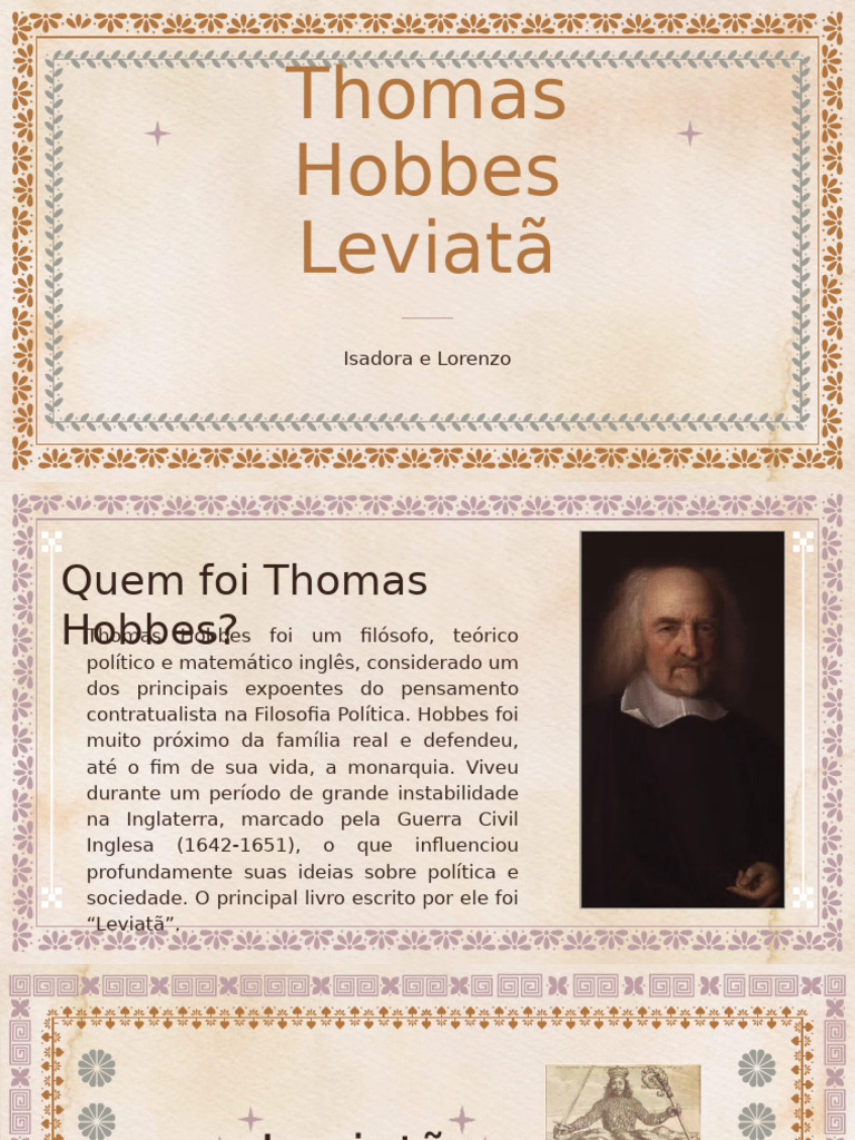 Thomas Hobbes Leviatã | PDF