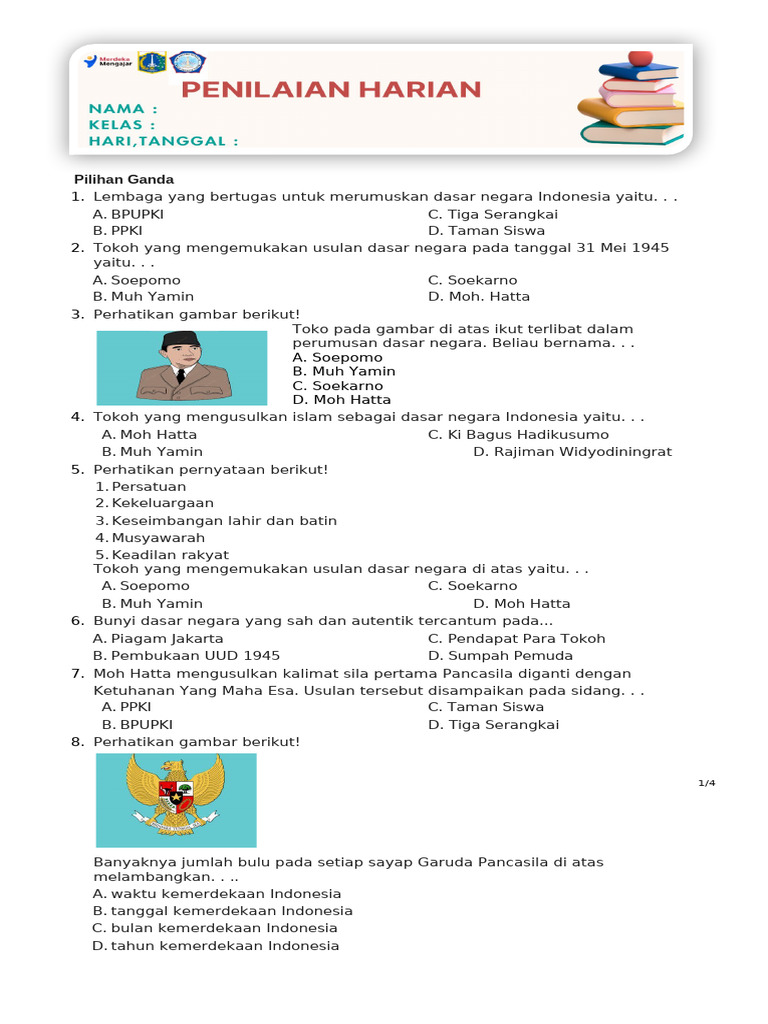 PH PKN BAB 1 Pancasila | PDF