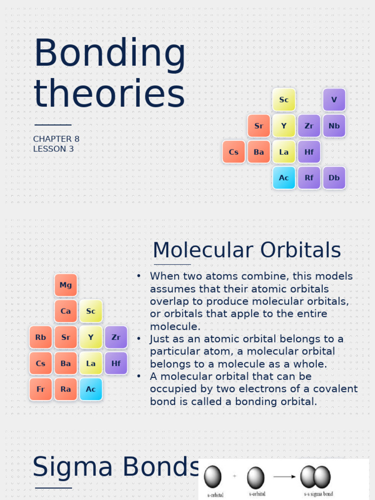Bonding Theories 9G | PDF