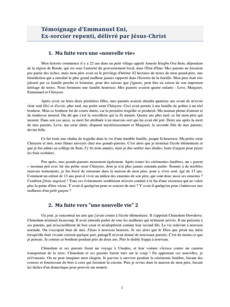 Emmenuel Eni (A Relire) | PDF