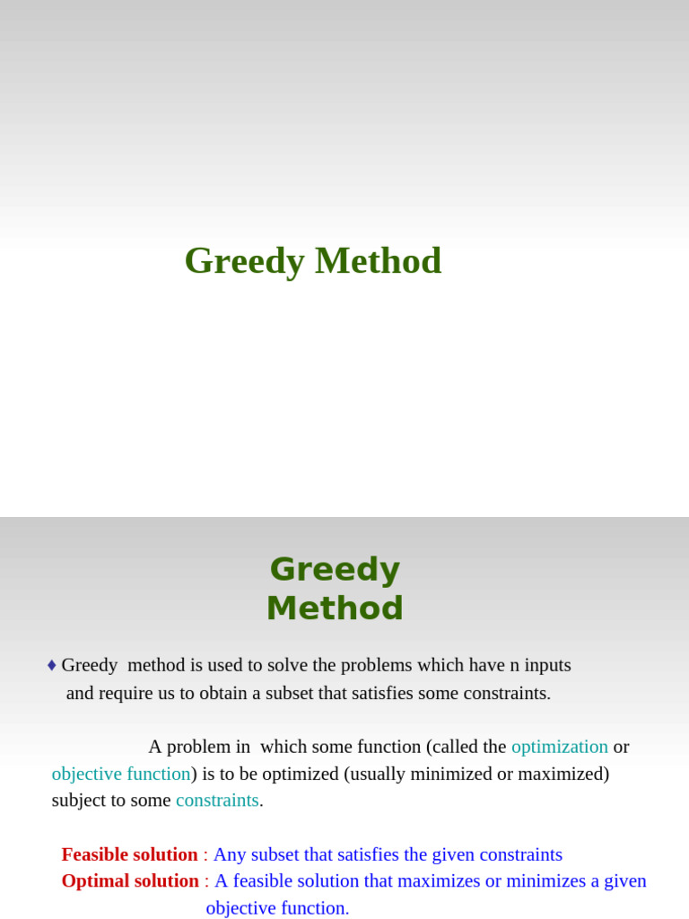 Greedy | PDF