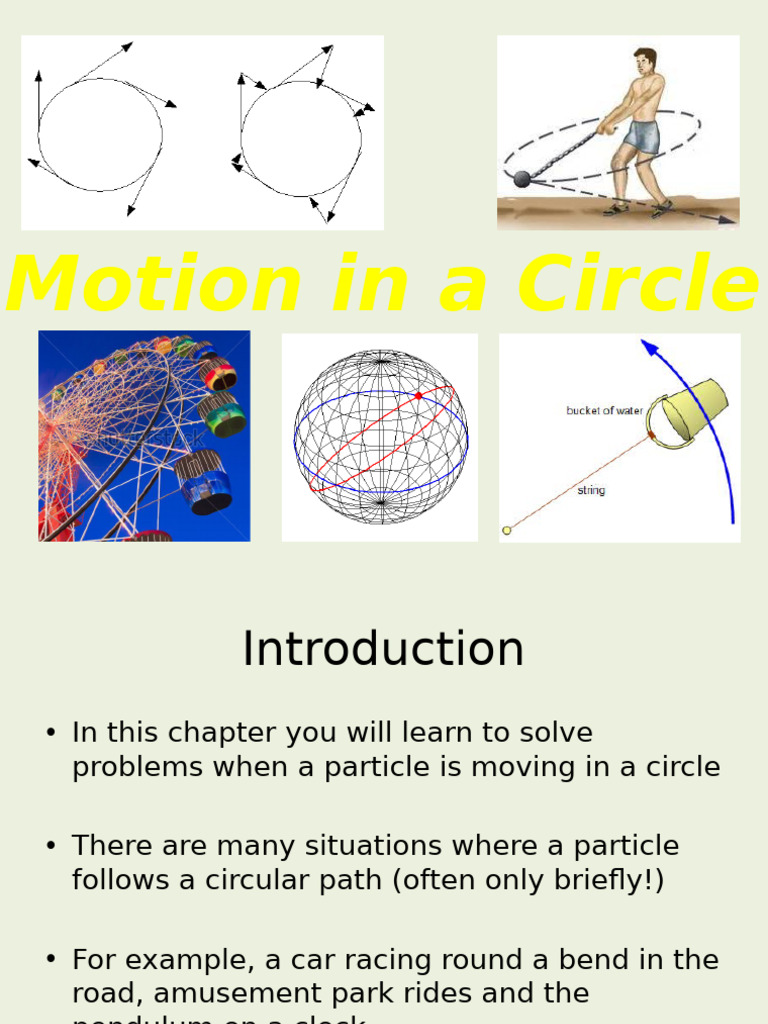 4) M3 Motion in A Circle | PDF