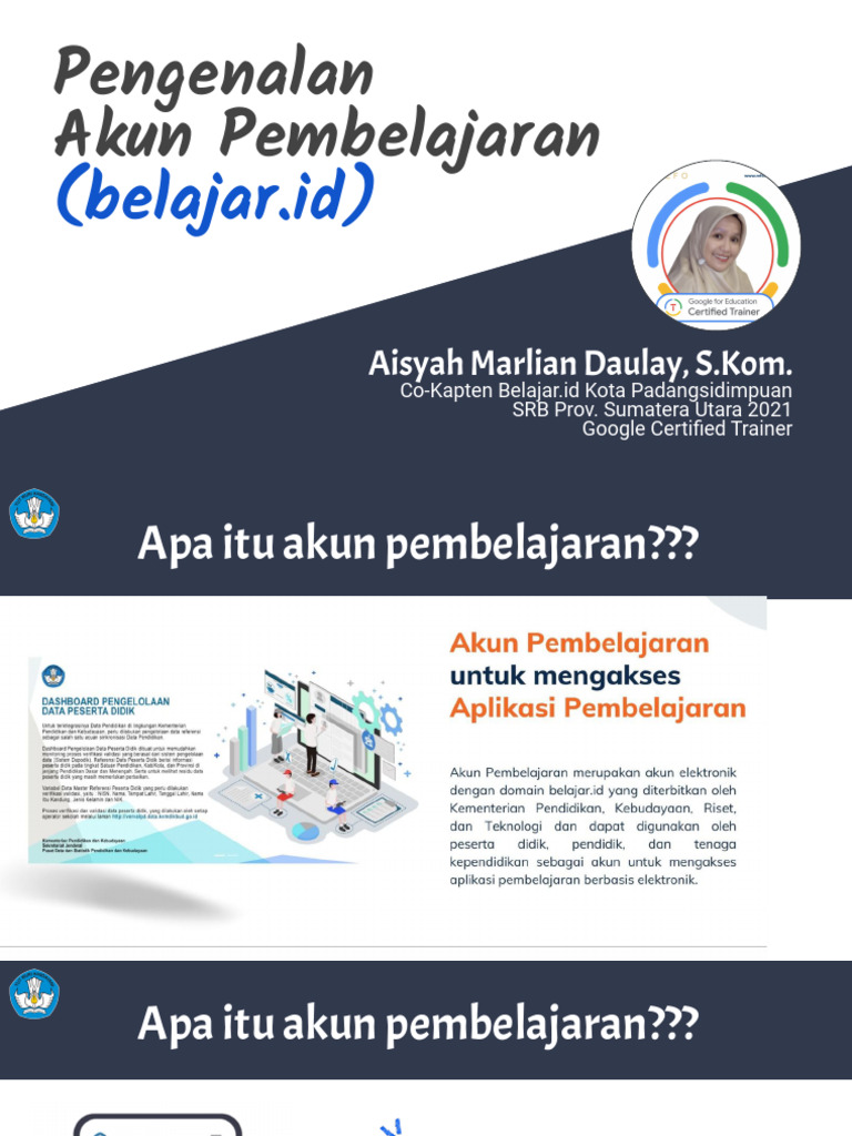 Pengenalan Akun Belajar - PMM (Aisyah MD) | PDF