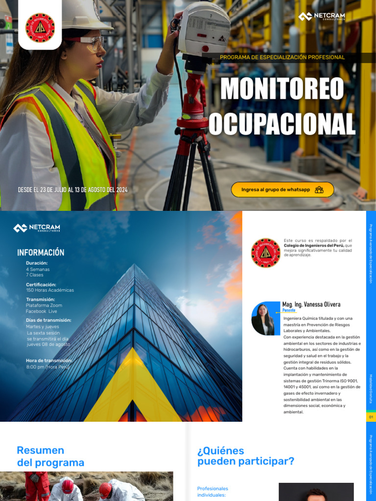 Brochure Monitoreo Ocupacional | PDF