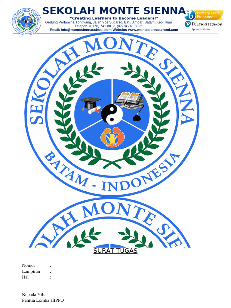 Surat Tugas Kompetisi HIPPO | PDF