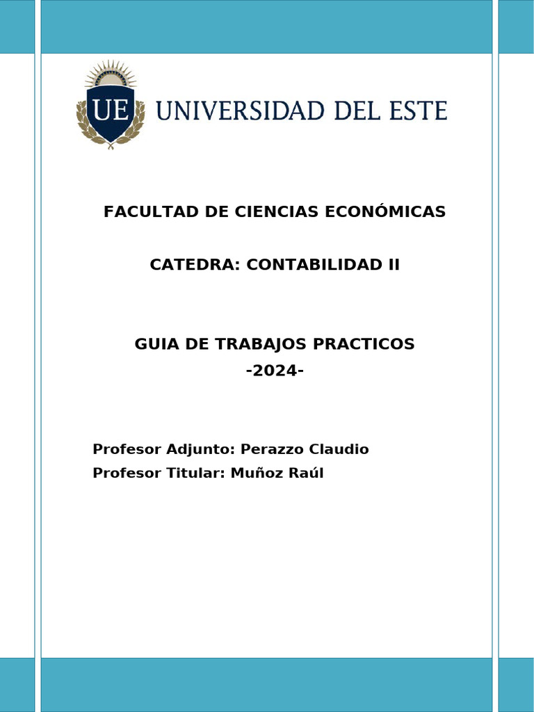 Guía de TP Contabilidad II Año 2024 | PDF