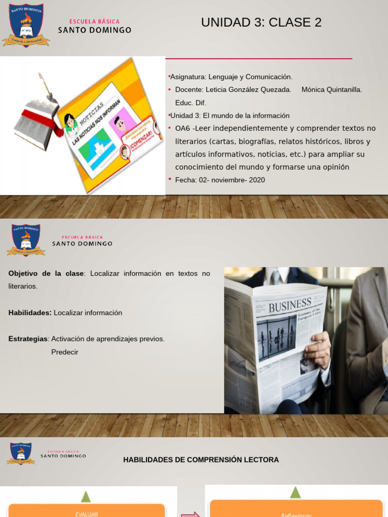 CLASE 2 - 5° Lenguaje (Unidad 3) | PDF