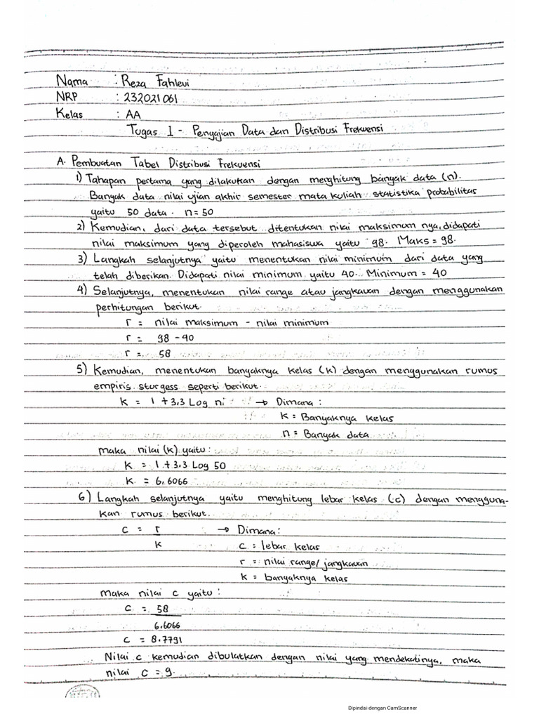 AA - 232021061 - Reza Fahlevi - Tugas 1 | PDF