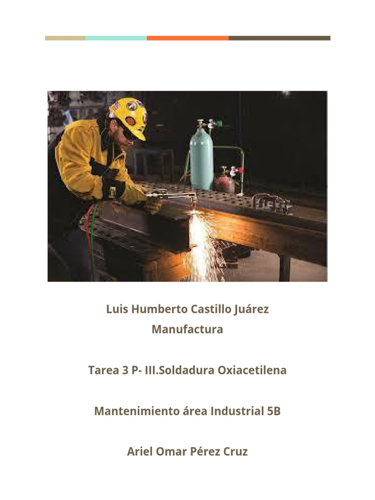 Tarea 3 P-Iii Soldadura Oxiacetilena | PDF