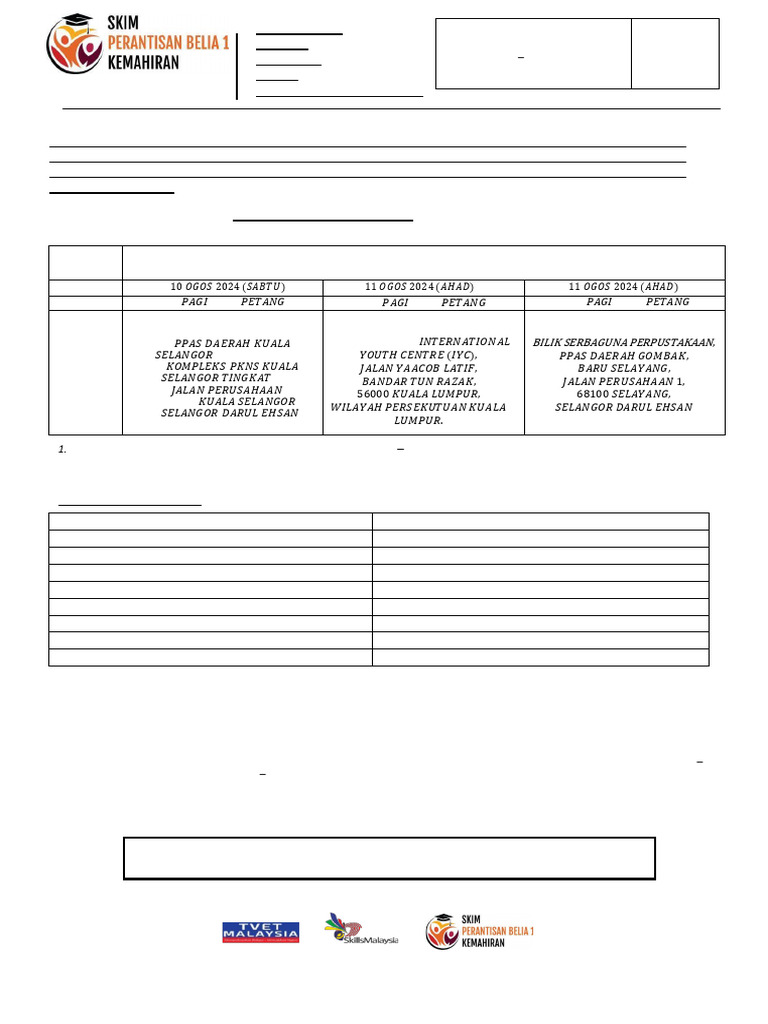 SURAT JEMPUTAN BELIA ZON 2.0 - SKM (TENGAH) | PDF