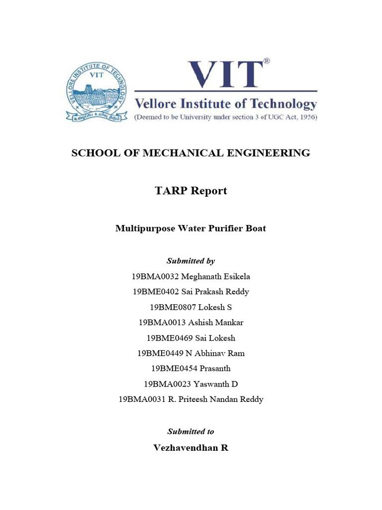 TARP Final Report | PDF