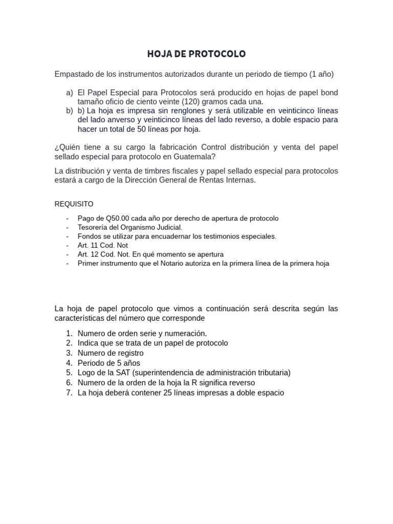 HOJA DE PROTOCOLO Tarea 11 Jun | PDF | Direito