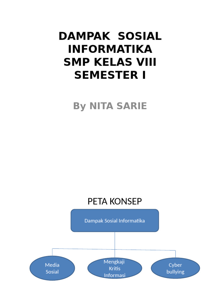 Dampak Sosial Informatika 8 - 1 | PDF