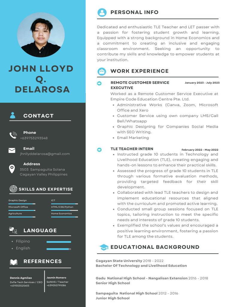 Comprehensive Resume - John Lloyd Q. Delarosa | PDF