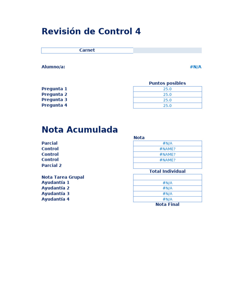 Consolidado de Notas Final FA - V2 | PDF