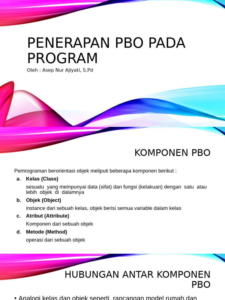 P5. Penerapan PBO Dalam Program | PDF