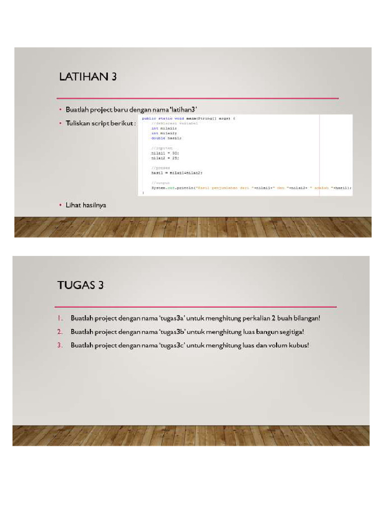 Tugas5 - Dasar Pemrograman Java | PDF Tugas5 - Dasar Pemrograman Java | PDF