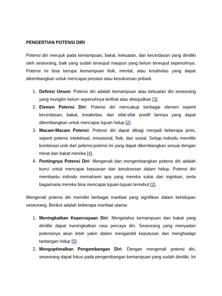 Mengenal Potensi Diri | PDF