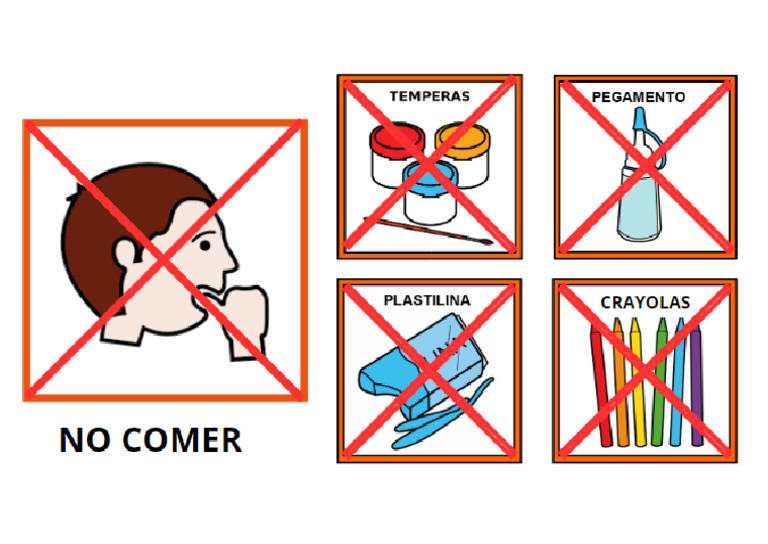 Pictograma No Comer | PDF