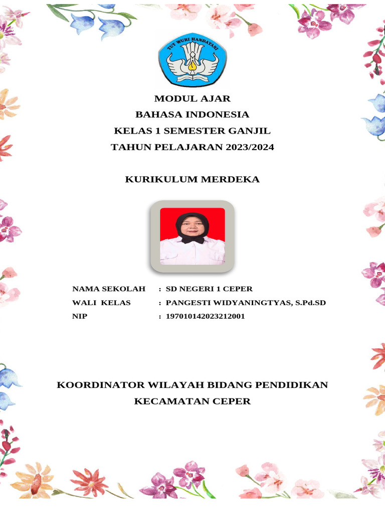 MODUL AJAR BAB 1 Fix B. Ind | PDF