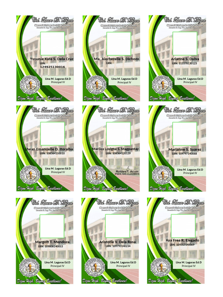 ID Front and Back | PDF