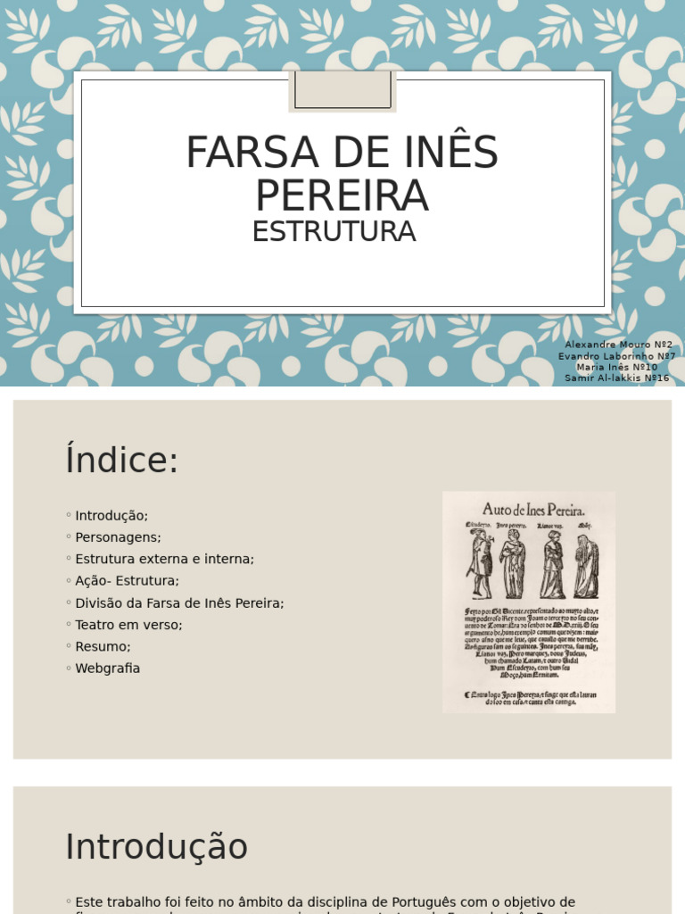 Farsa de Inês Pereira | PDF