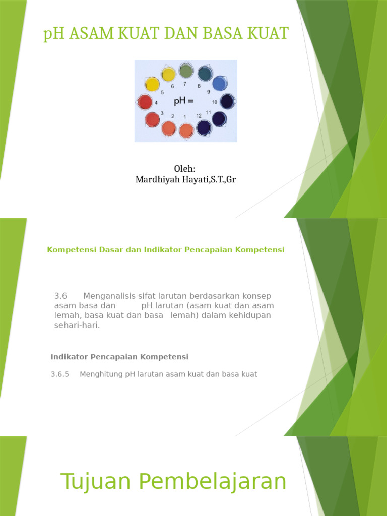 PH Asam Kuat Dan Basa Kuat | PDF