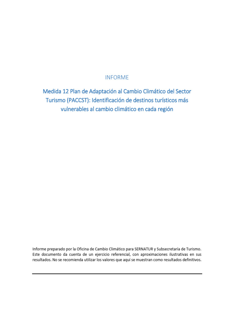 202306 Informe Medida 12 Pnacc Turismo Con Mapas Final 1 | PDF