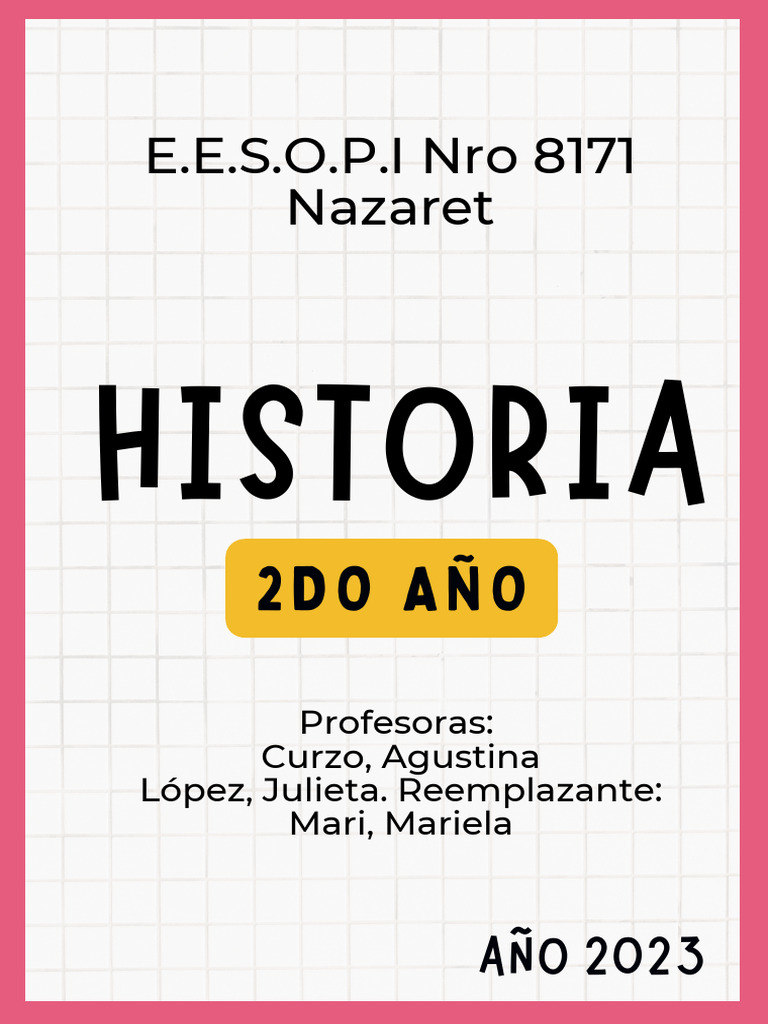 2do Historia - Cuadernillo 2023 | PDF
