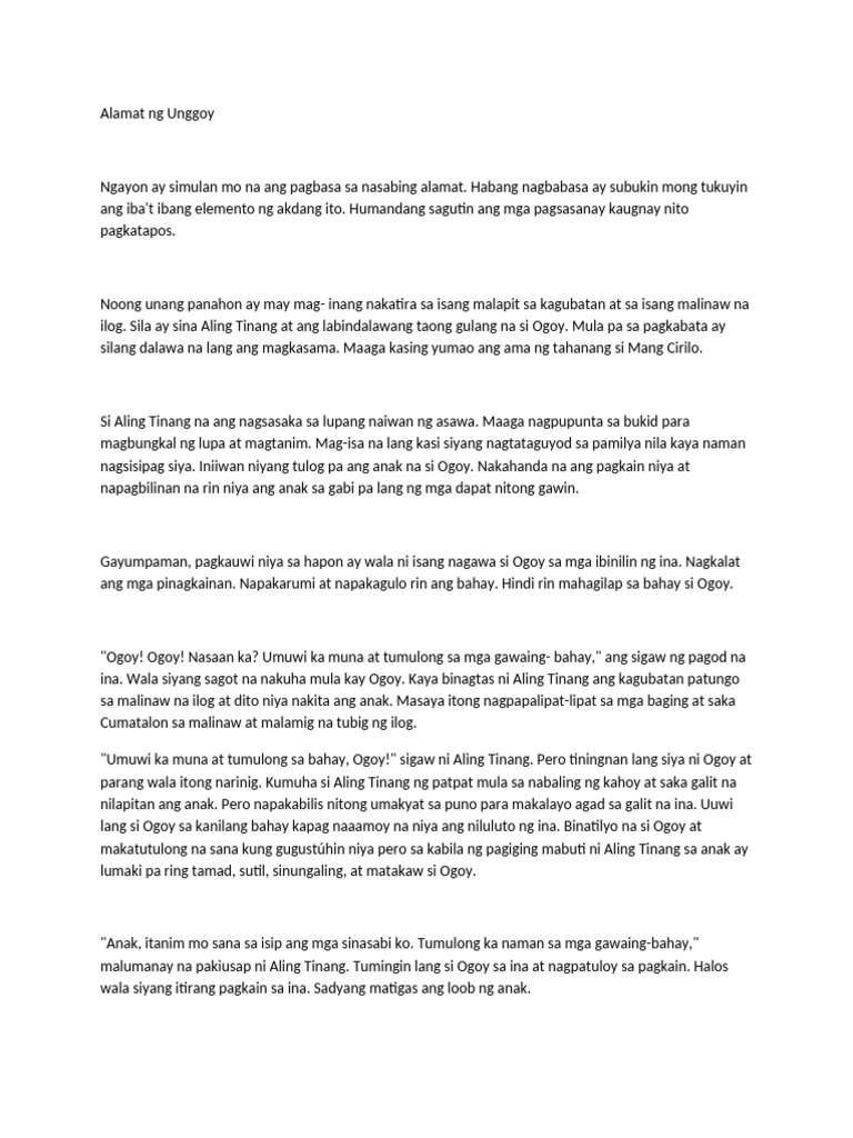 Alamat NG Unggo-WPS Office | PDF