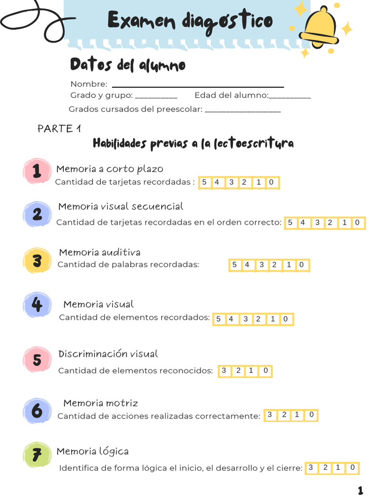 Examen Diagnóstico Con Color (CREAR) . | PDF