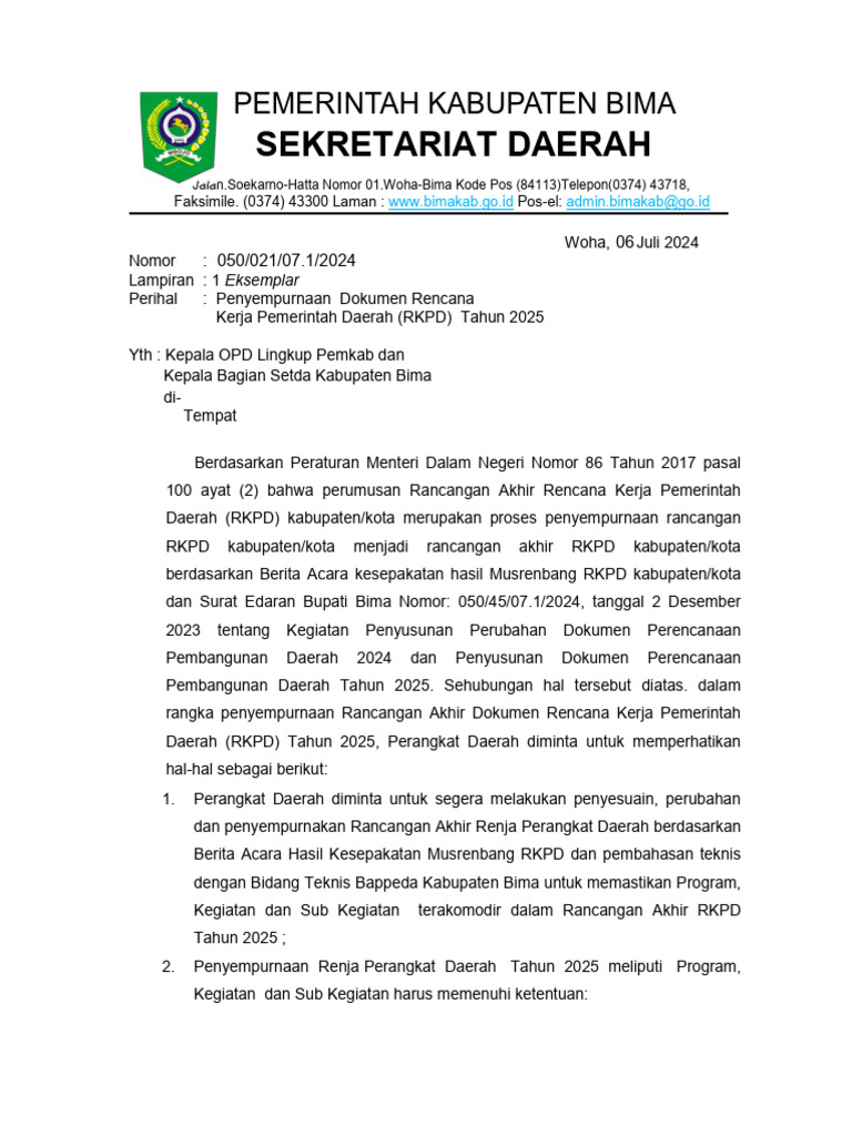 Surat SE-SETDA (1)-1 | PDF