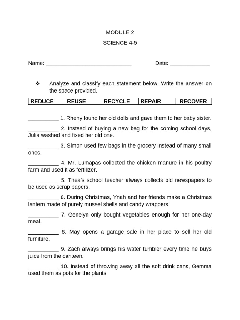 MODULE 2 - Science 4-5 | PDF