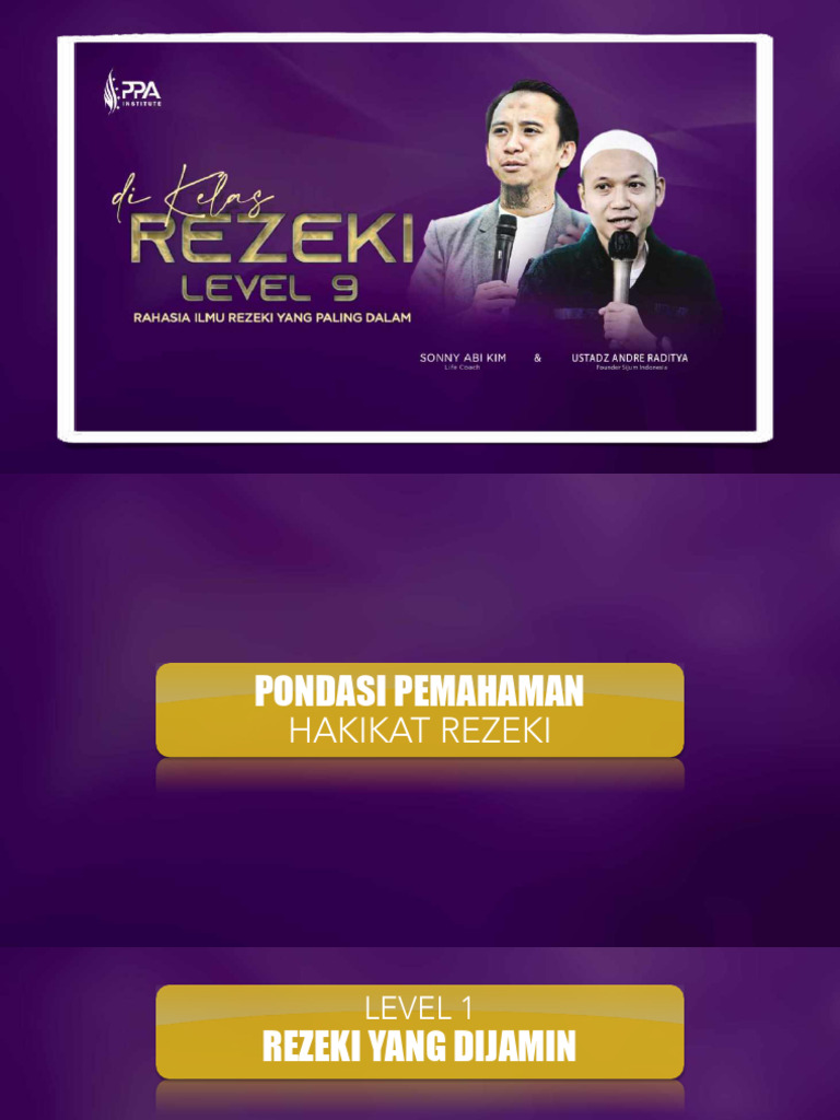 Resume REZEKI LEVEL 9 | PDF