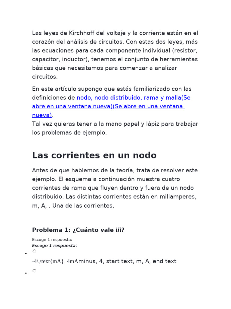 Las Leyes de Kirchhoff | PDF