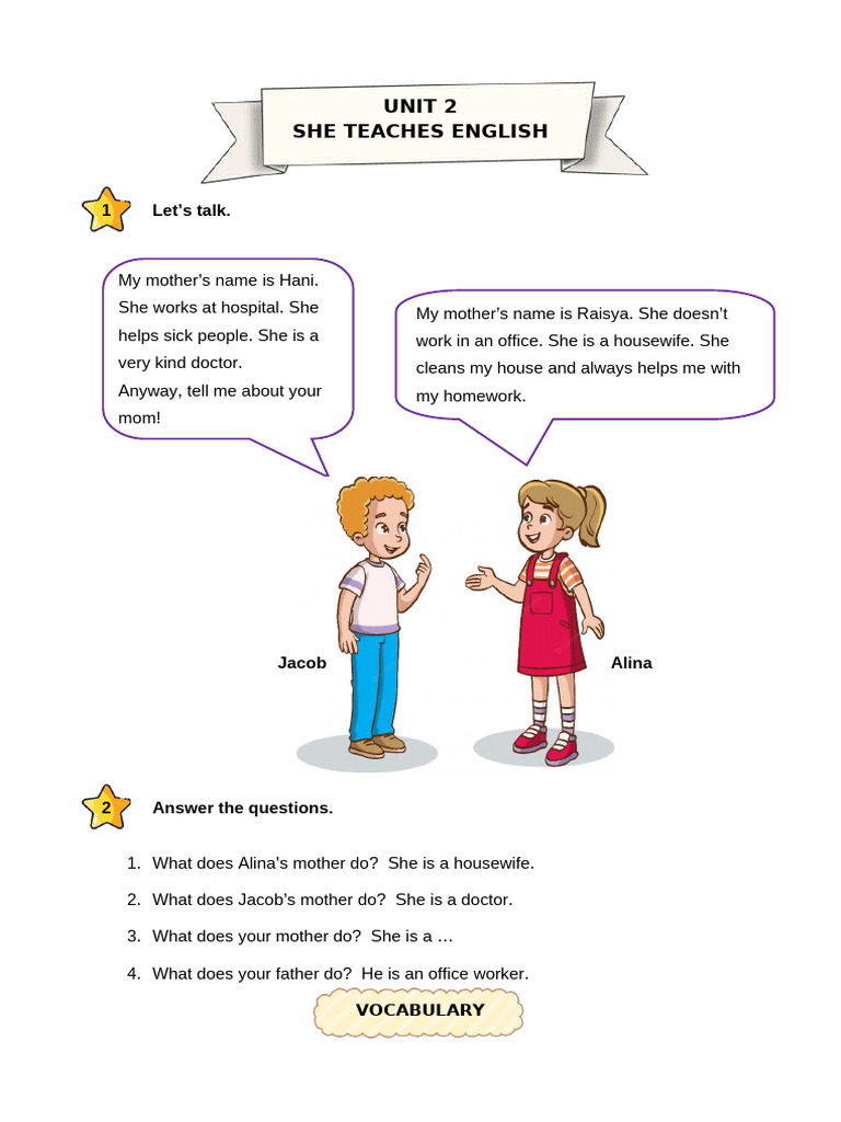 KIDS 2B1 Unit 2 Fix | PDF