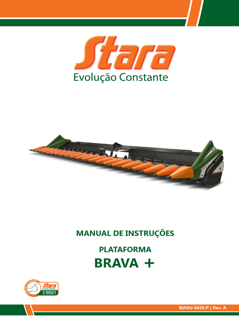 Manual de Instruções Plataforma Brava - Manu-5430-P Rev. A | PDF