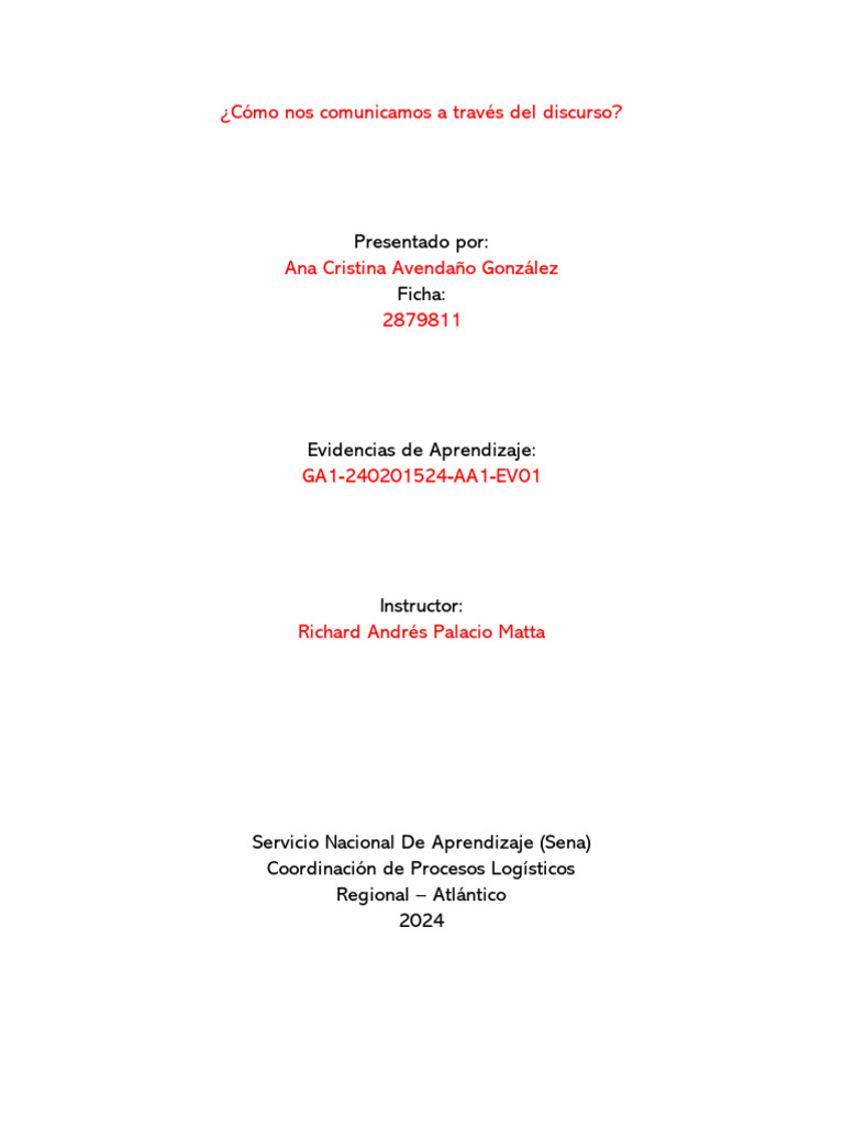Video. ¿Cómo Nos Comunicamos A Través Del Discurso | PDF
