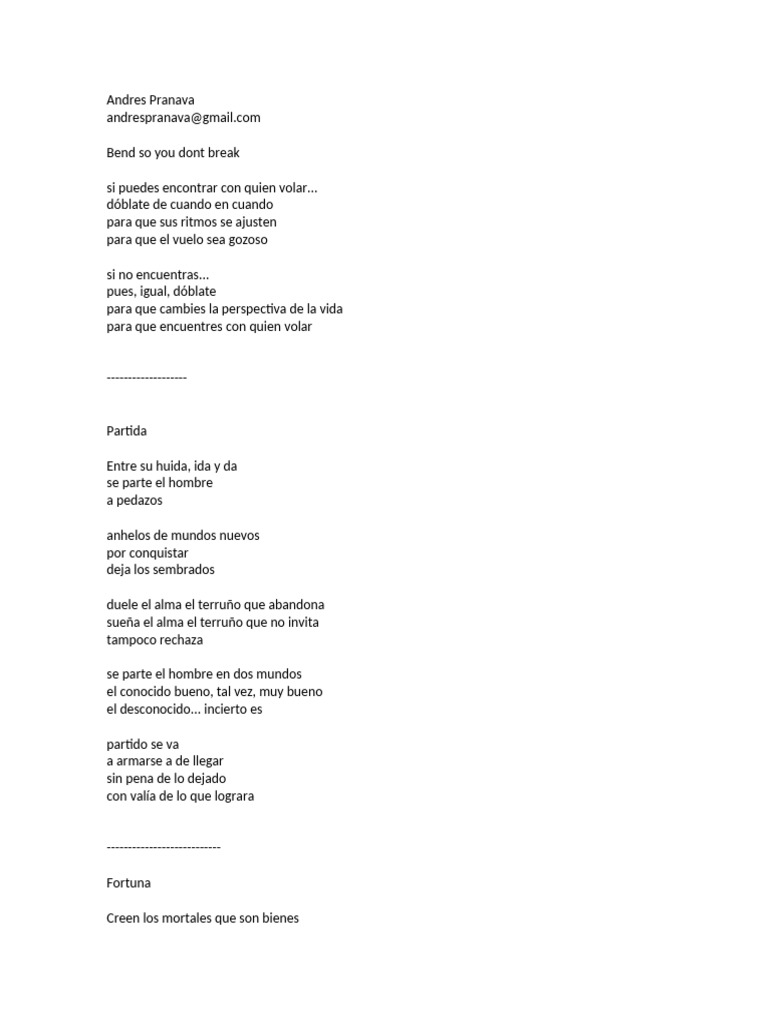 Poema 2 | PDF