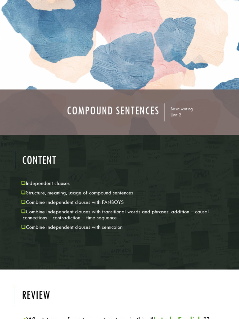 Compound Sentences | PDF