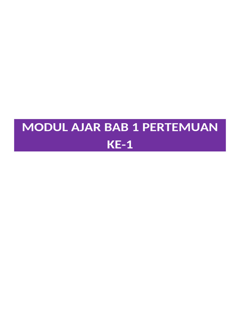 Modul Ajar MTK | PDF