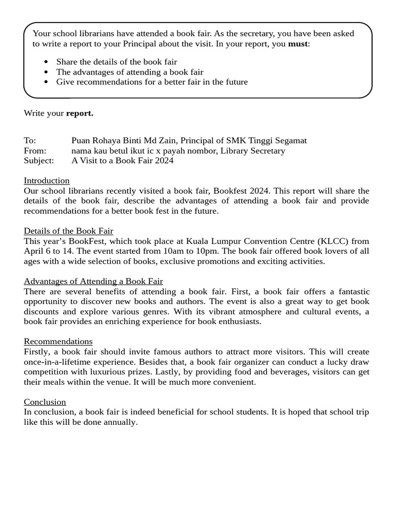 Write Your Report | PDF