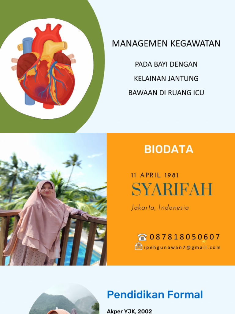Manajemen Kegawatan Pada Pasien Bayi Dengan PJB Di ICU - Syarifah | PDF