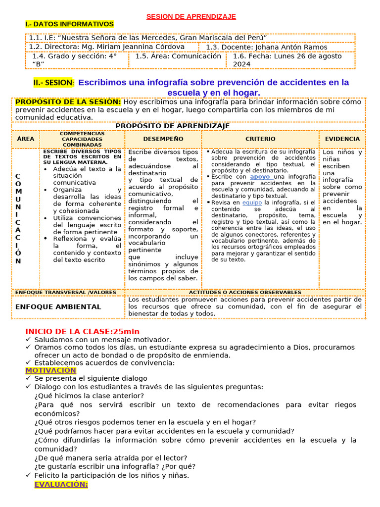 COMU Escribimos Una Infografia | PDF
