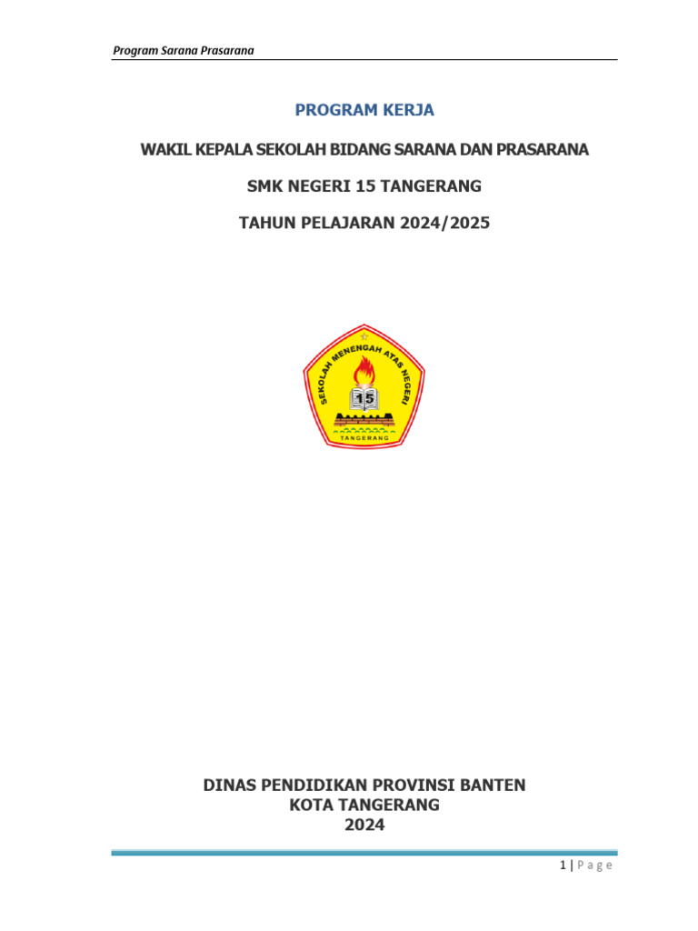 Program Sarpras 15 2024 | PDF